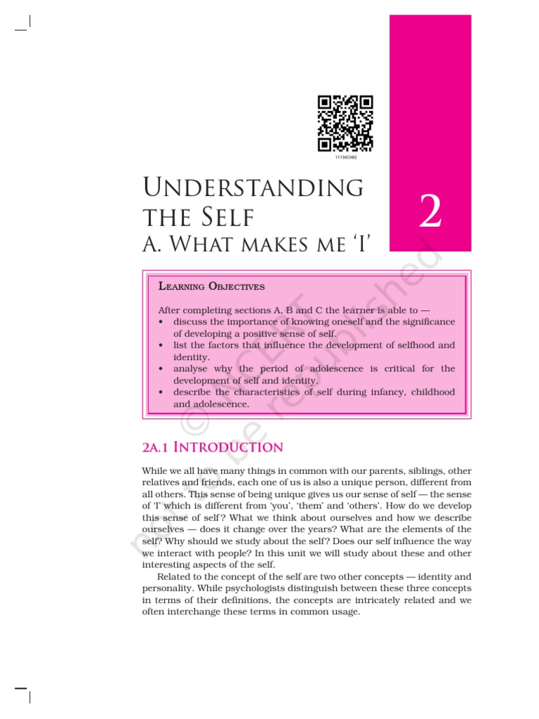 Understanding the Self | PDF | Adolescence | Puberty