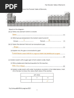 Past Paper Question - Periodic Table | PDF