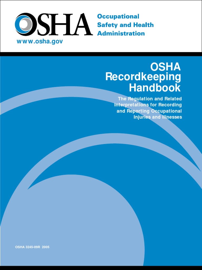 OSHA Recordkeeping Handbook | PDF | Occupational Safety And Health | Occupational Safety And ...
