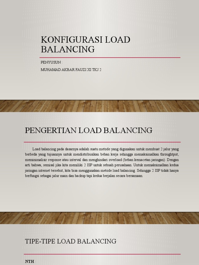 Load Balancing Muhamad Akbar Fauzi | PDF | Komputer