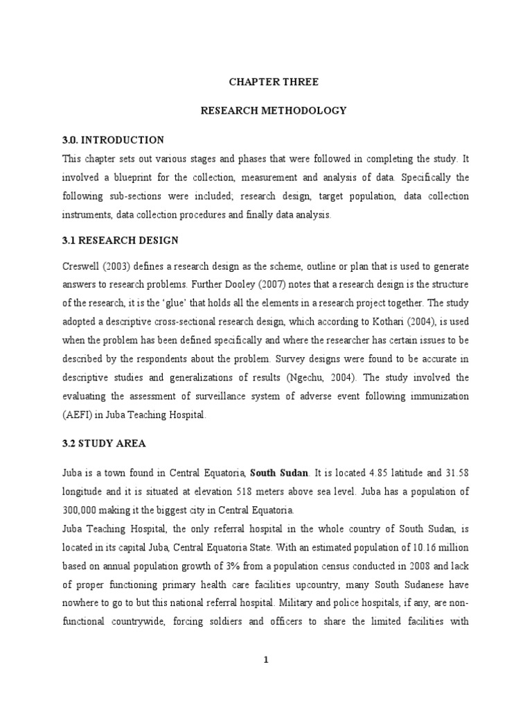 Chapter Three Revised | PDF | Questionnaire | Sampling (Statistics)