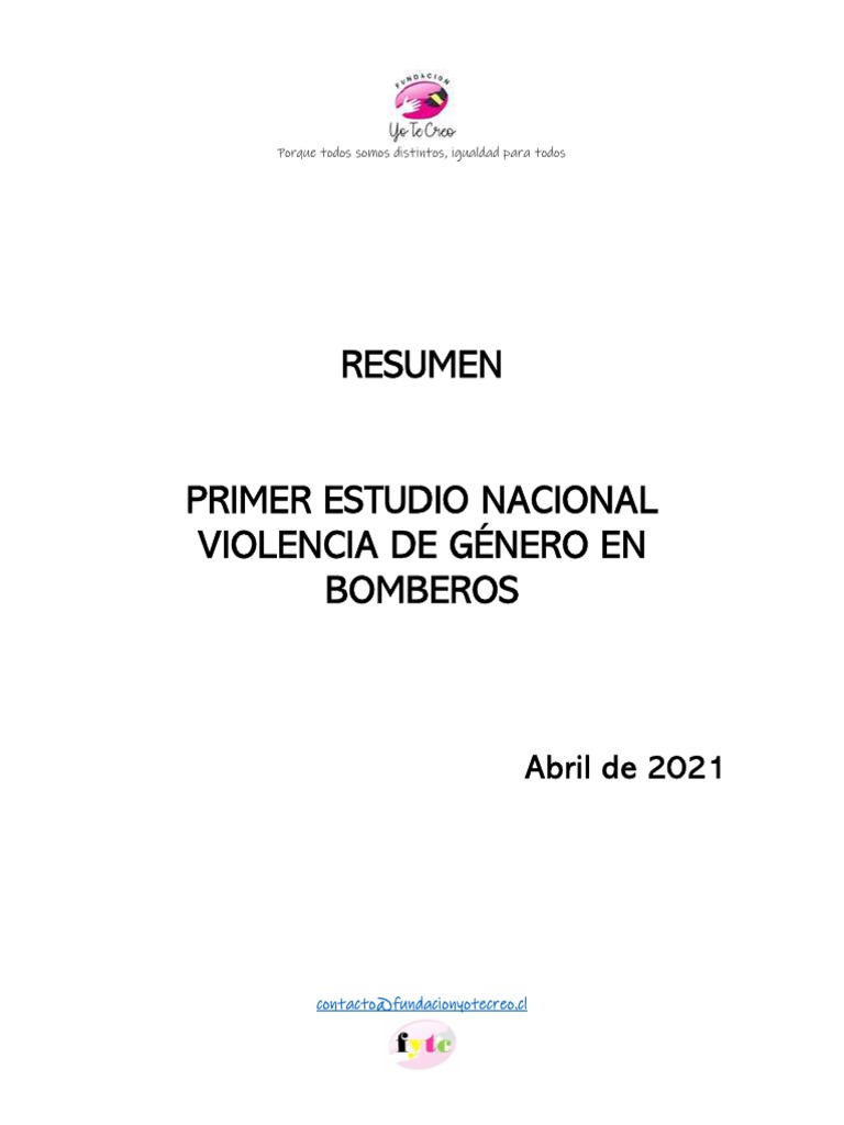 Informe Violencia Fundacion Yo Te Creo | PDF | Violación | Violencia