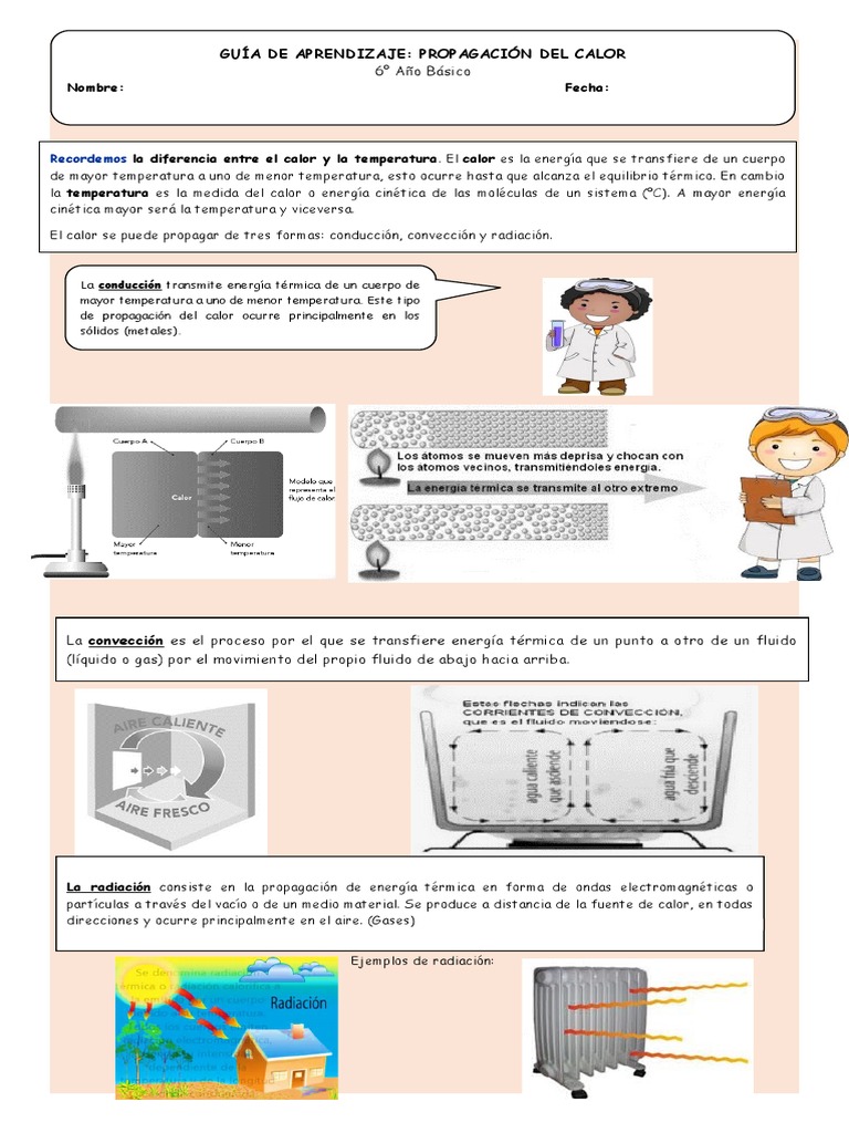 6 Ciencias Naturales Guiade Propagaciondel Calor | PDF | Calor ...