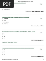 Top 100 General Knowledge Questions Pakistan | PDF | Pakistan | Nawaz ...