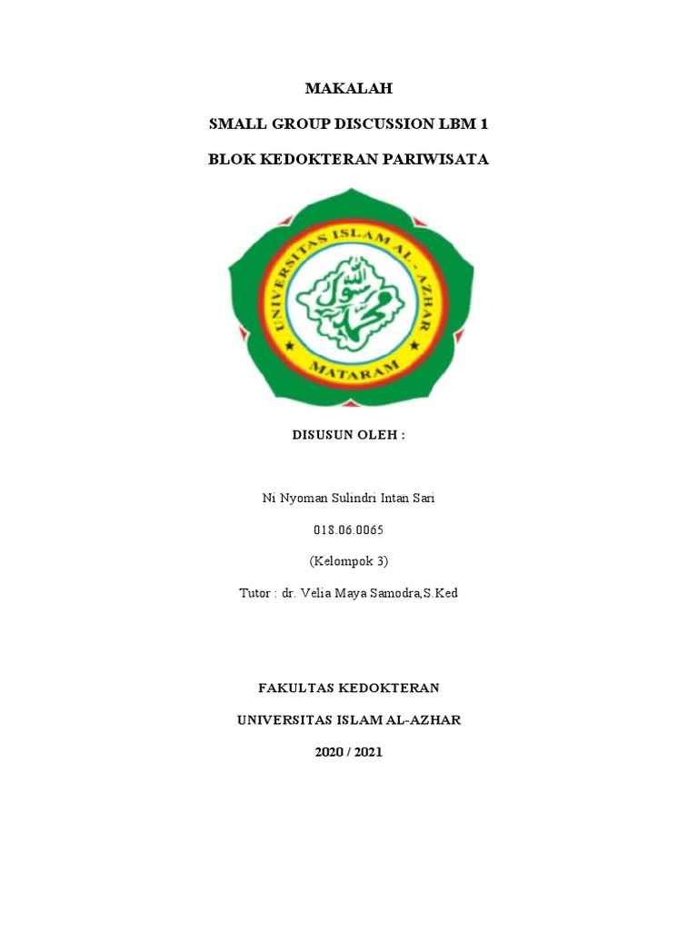 A24 Ni Nyoman Sulindri Intan Sari Laporan SGD 1 KELOMPOK 3 | PDF ...