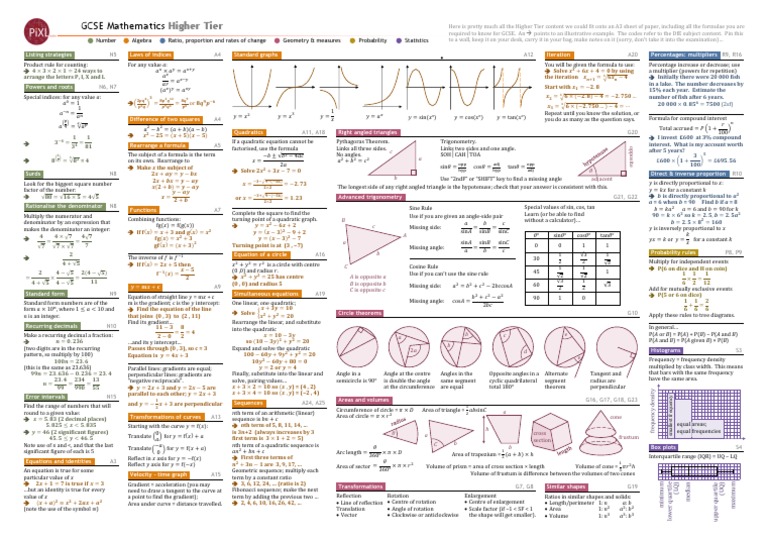 GCSE Mat (Higher) | PDF | Trigonometric Functions | Sine