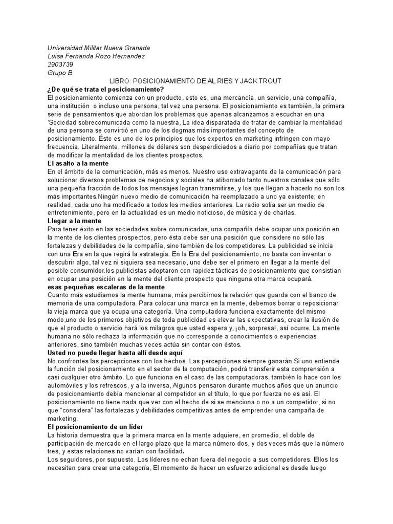 Estrategias de Posicionamiento | PDF | Marca | Marketing