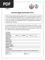 Self Declaration Health Form | PDF
