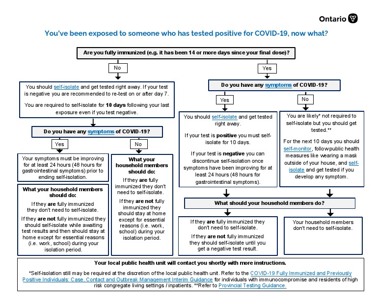 Appendix 11 High Risk Contact Flow Chart V1.0 2021-08-11 en AODA | PDF ...
