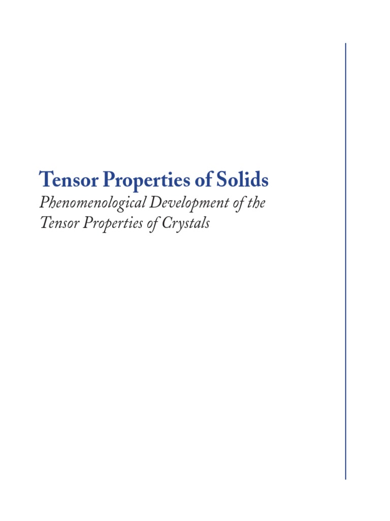 (Synthesis Lectures On Engineering) Richard F. Tinder - Tensor ...