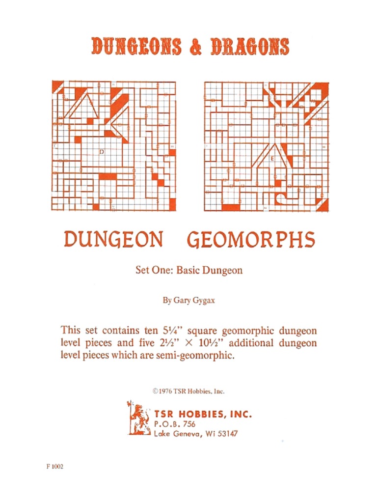 Dungeon Geomorphs Set 1 - Basic Dungeon | PDF