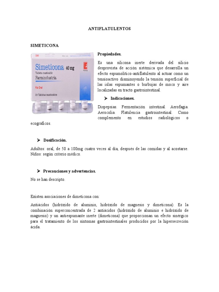Simeticona y Dimeticona: Usos y Diferencias | PDF | Medicina CLINICA ...
