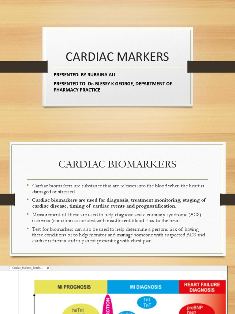 Classification and Clinical Applications of Cardiac Biomarkers in the ...