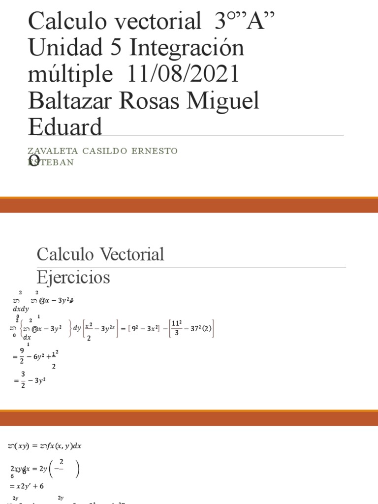 Ejercicios de Integración Múltiple | PDF