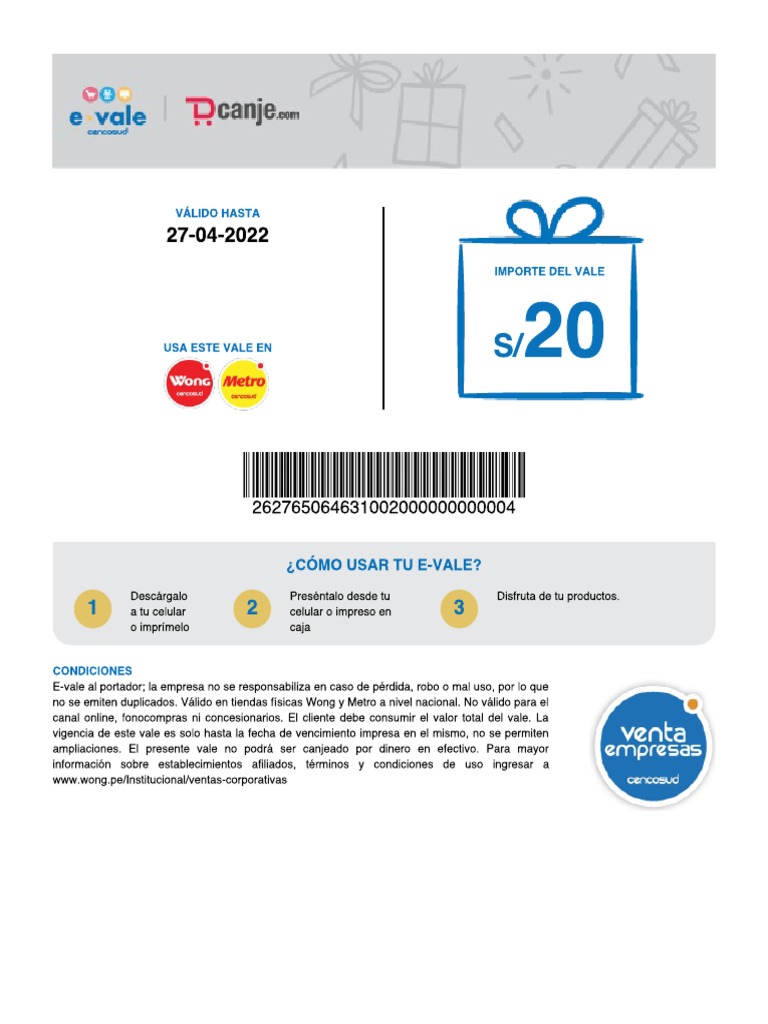 Gift Card Metro Wong 262765064631002000000000004 1622816510 | PDF