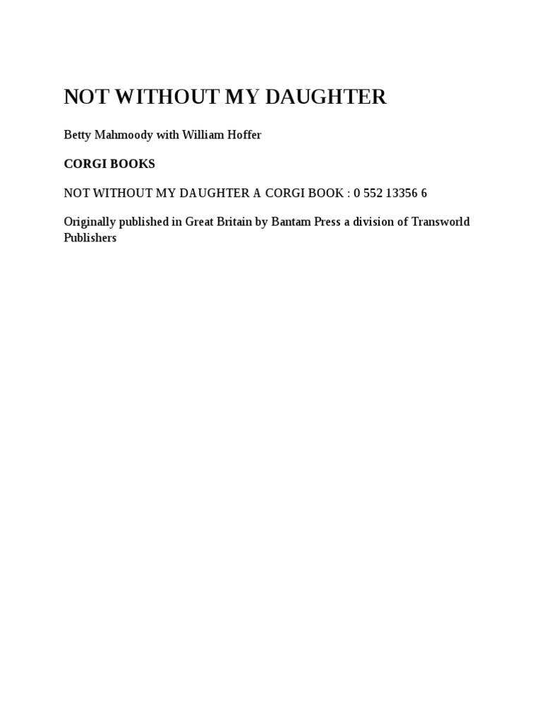 Not Without My Daughter | PDF | Curry