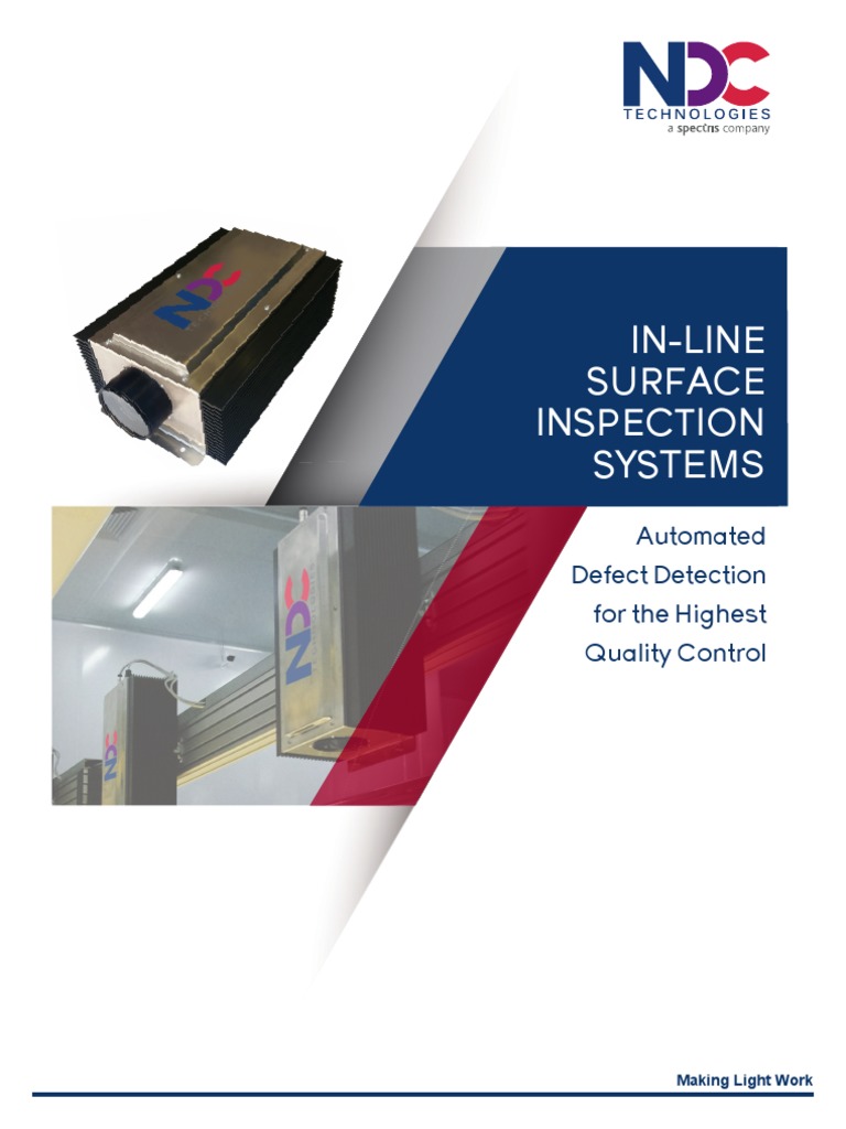 In-Line Surface Inspection SYS Tems: Automated Defect Detection For The ...