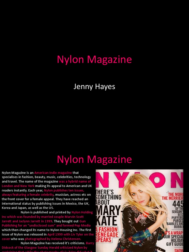 Overview of Nylon Magazine's Impact | PDF | Mass Media | Communication