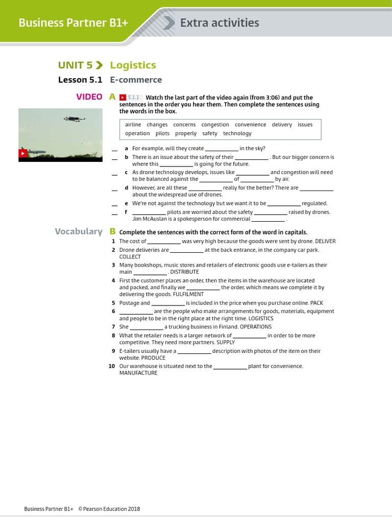 Bus Part B1P ExClassPracWS U5 | PDF | Logistics | Delivery (Commerce)