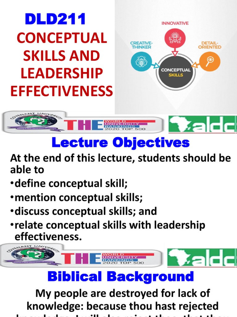 DLD211 - Conceptual Skills - 2020 | PDF | Leadership | Creativity