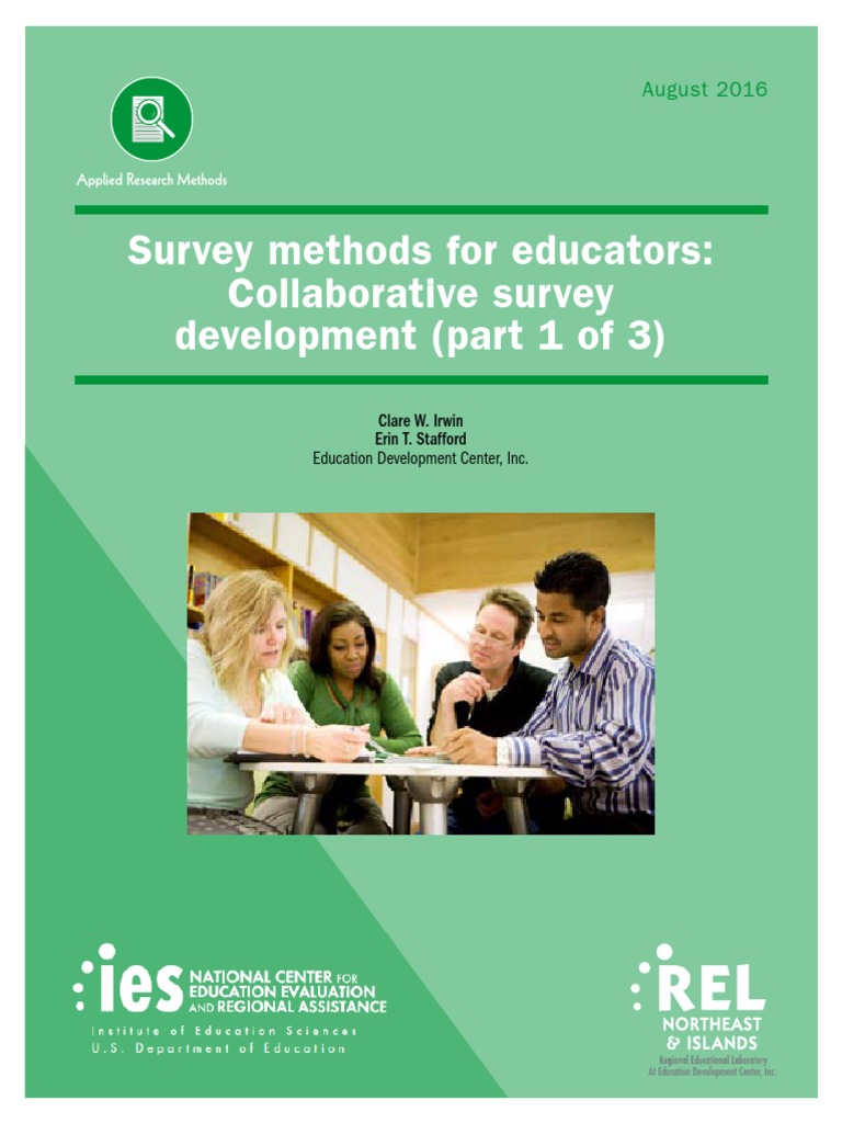 Collaborative Survey Development Guide | PDF | Survey Methodology ...