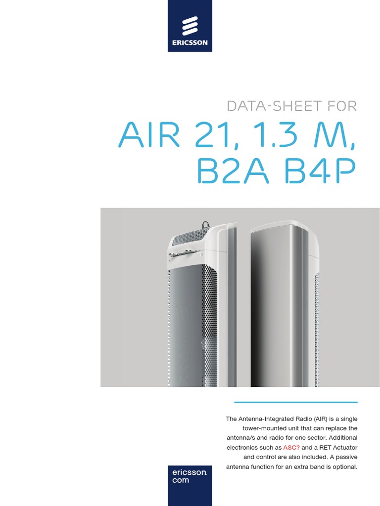 Data-sheet for AIR 21, 1.3 m, B2A B4P | PDF | Antenna (Radio) | Mimo