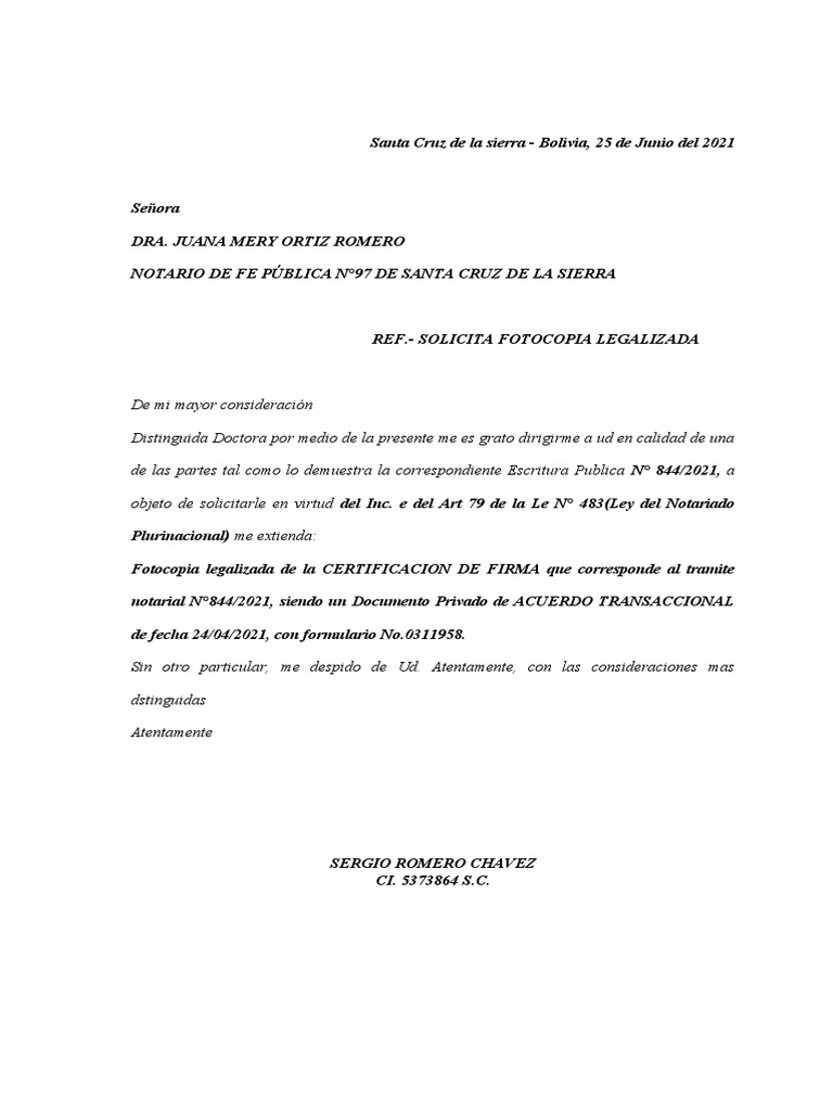 Carta A Notaria Segundo Testimonio | PDF | Derecho Civil (Common Law ... Carta A Notaria Segundo Testimonio | PDF | Derecho Civil (Common Law ...