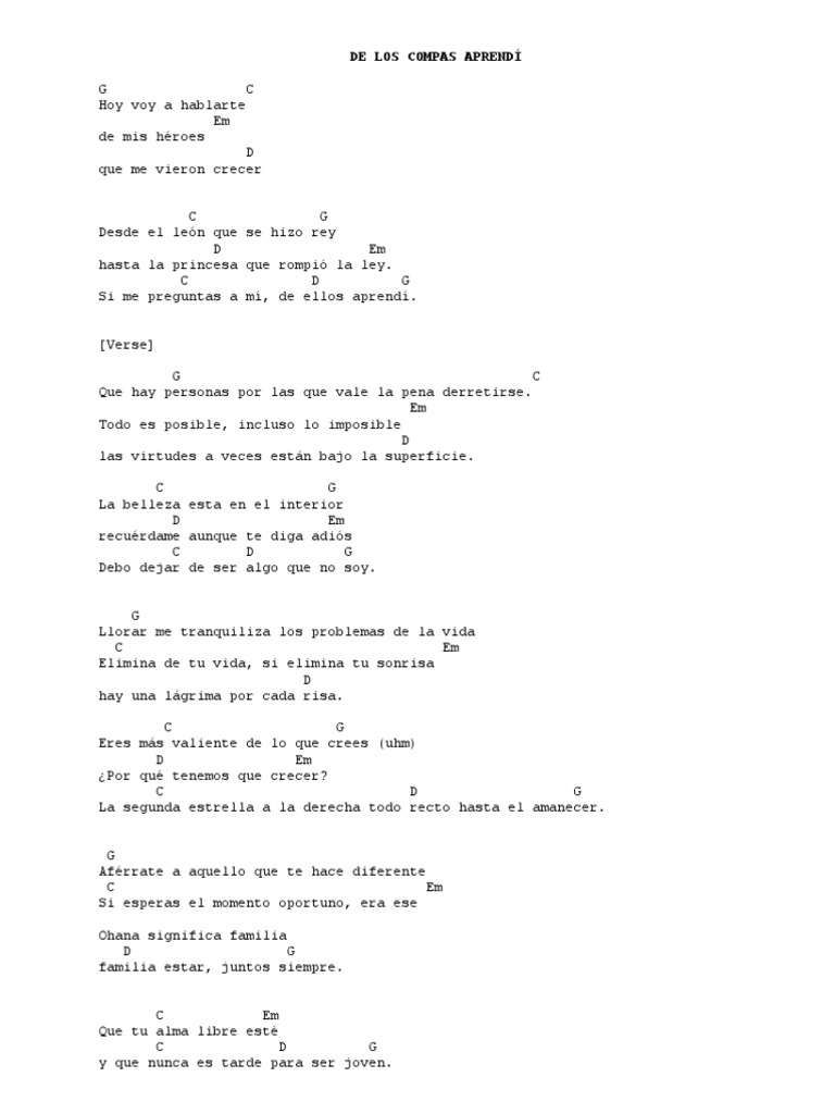 De Los Compas Aprendí | PDF