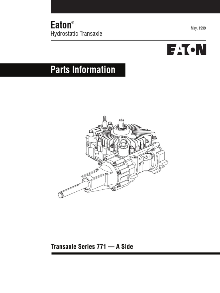 Eaton 771 Parts Breakdown | PDF | Valve | Axle