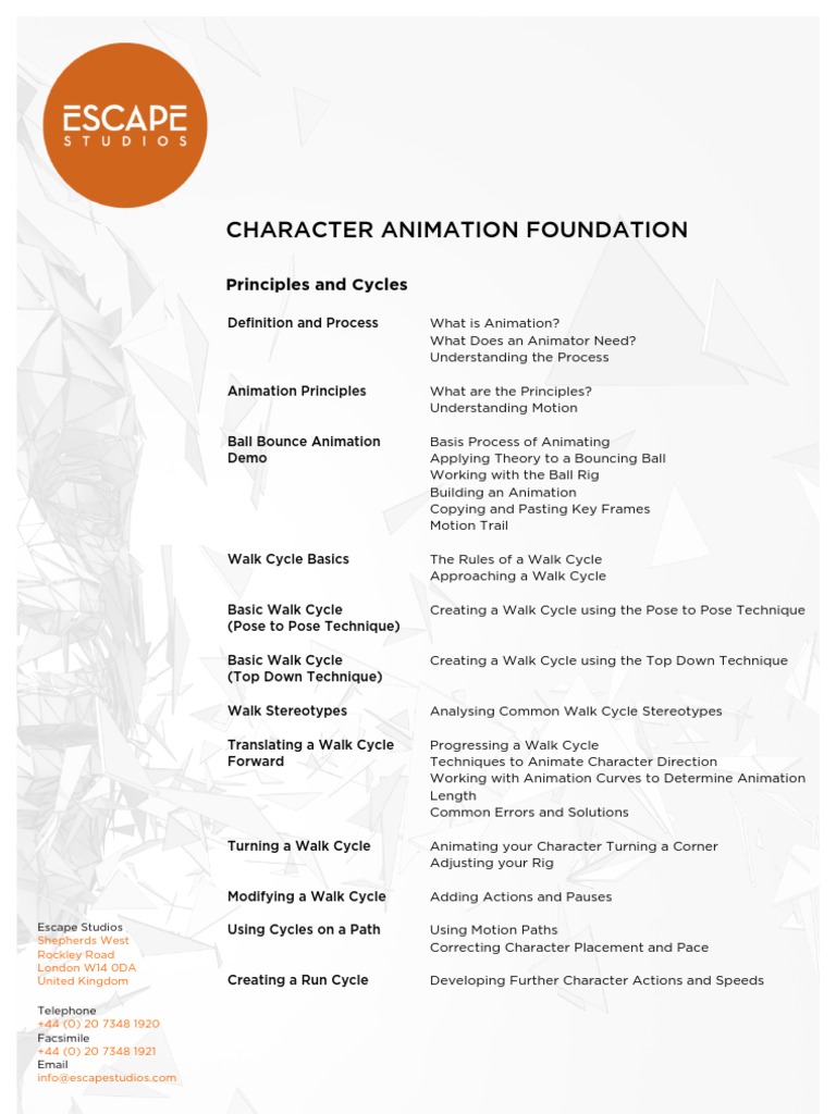 Character Animation Basics Guide | PDF | Kinematics | Animation