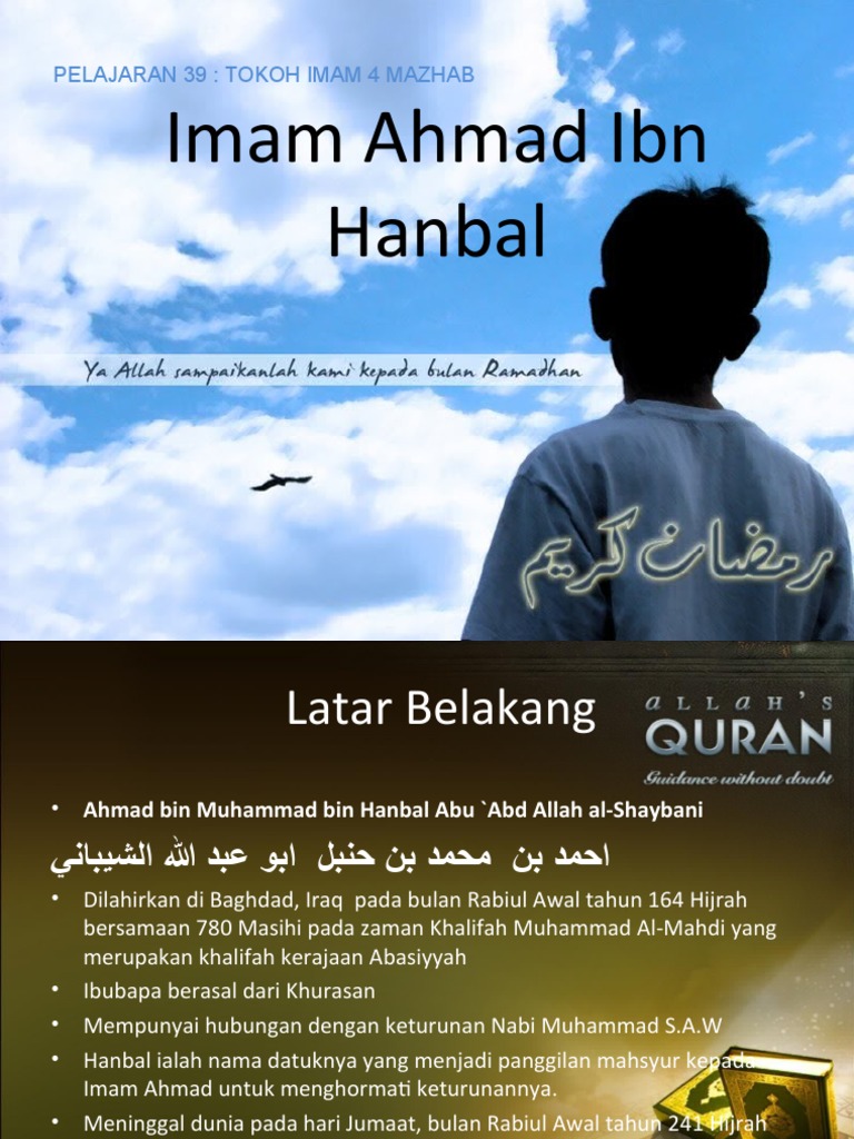 Imam Ahmad Ibn Hanbal | PDF