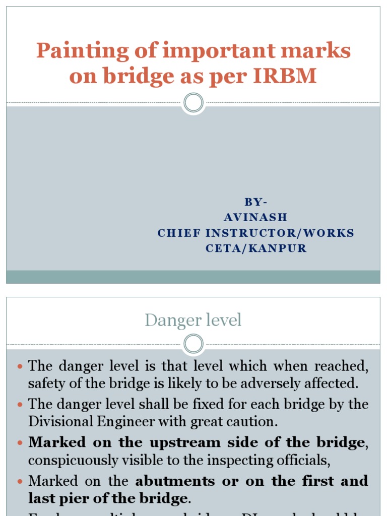 Marking of HFL, DL | PDF | Bridge | Civil Engineering