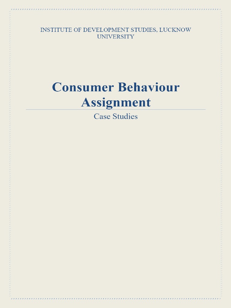 Consumer Behaviour Solved Case Study Matin Khan - BBA - Mantra | PDF