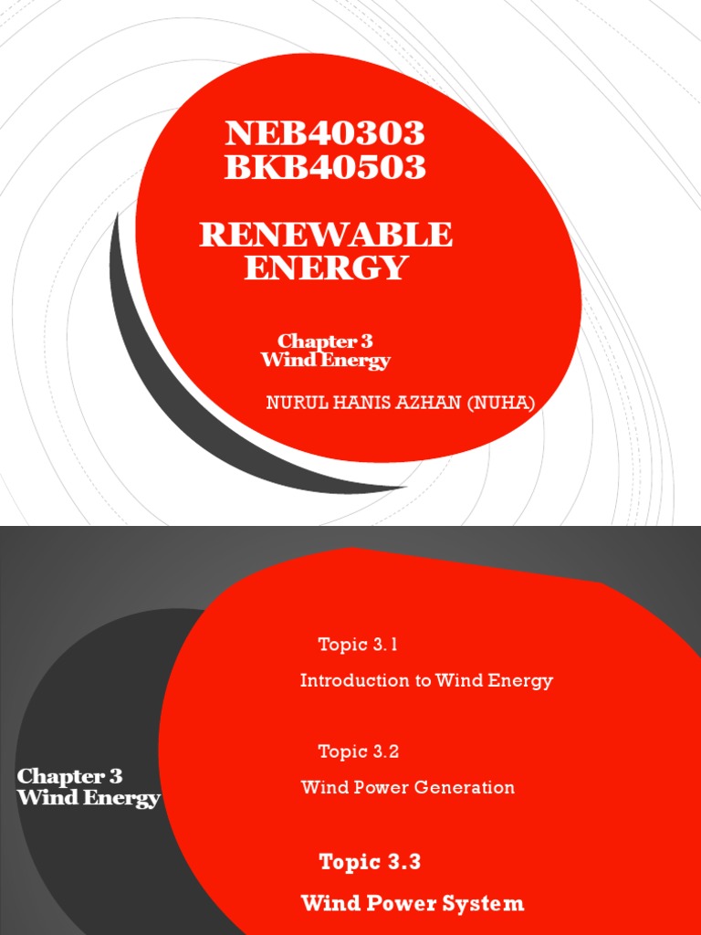 Chapter 3 - Wind Energy - Wind Power System | PDF | Wind Power | Wind ...