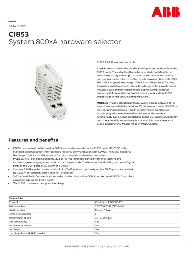 System 800xa Hardware Selector: Features and Benefits | PDF ...