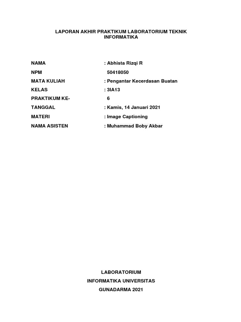 Image Captioning Python Google Colab Pdf