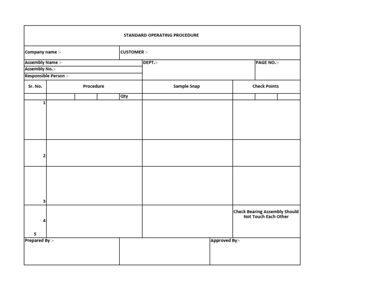 Sop For Inspection | PDF