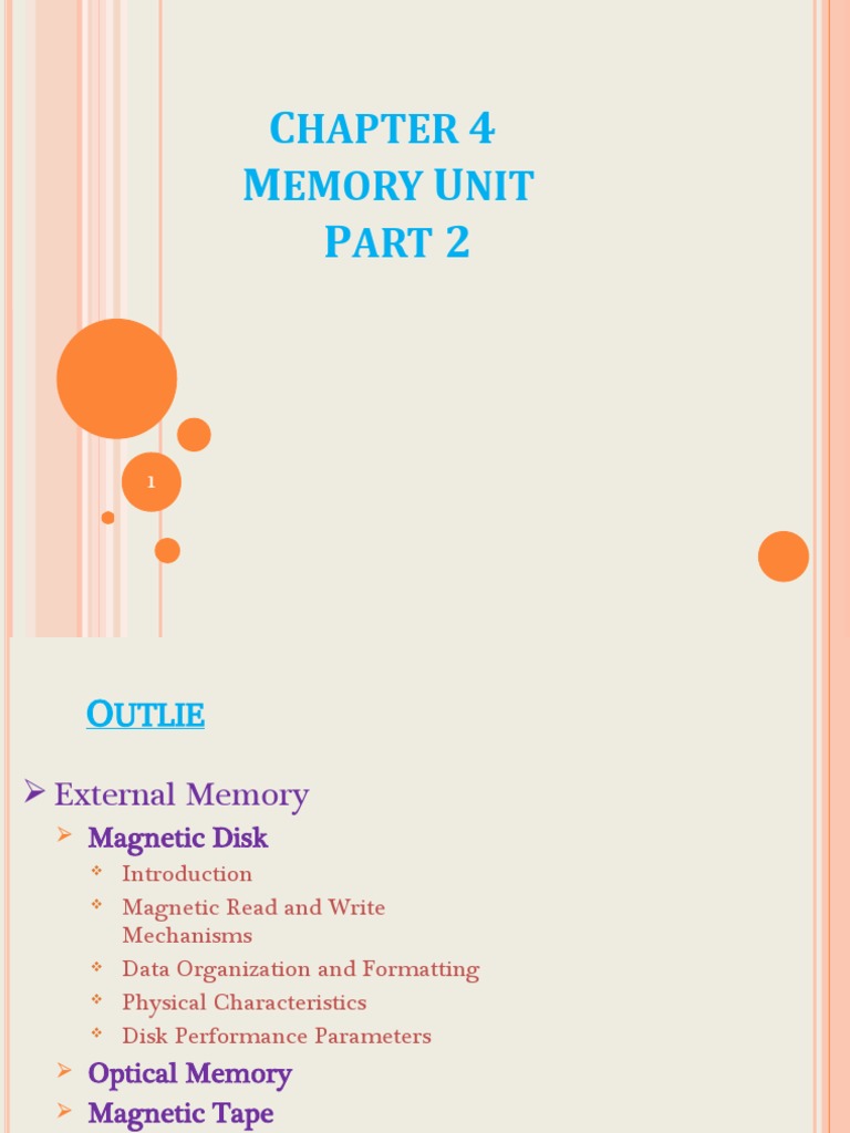 2021 Chapter 4 Memory Lecture 2 | PDF | Hard Disk Drive | Cd Rom