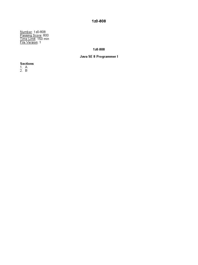 OCJA New PDF | PDF | Method (Computer Programming) | Class (Computer ...