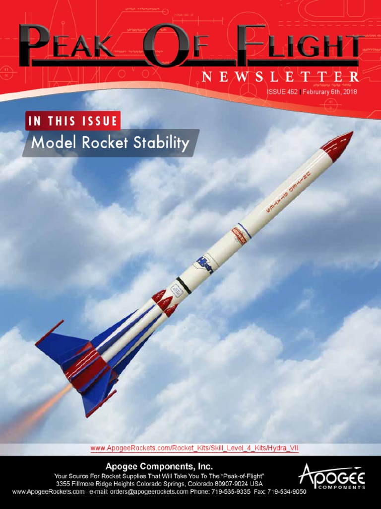 Model Rocket Stability: in This Issue | PDF | Lift (Force) | Rocket