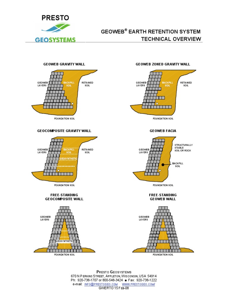 Earth Retention Technical Overview | PDF | Geotechnical Engineering ...
