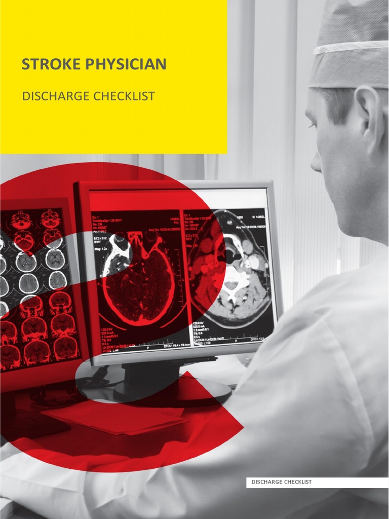 08c. Stroke Physician - Discharge Checklist - v12 | PDF | Stroke ...