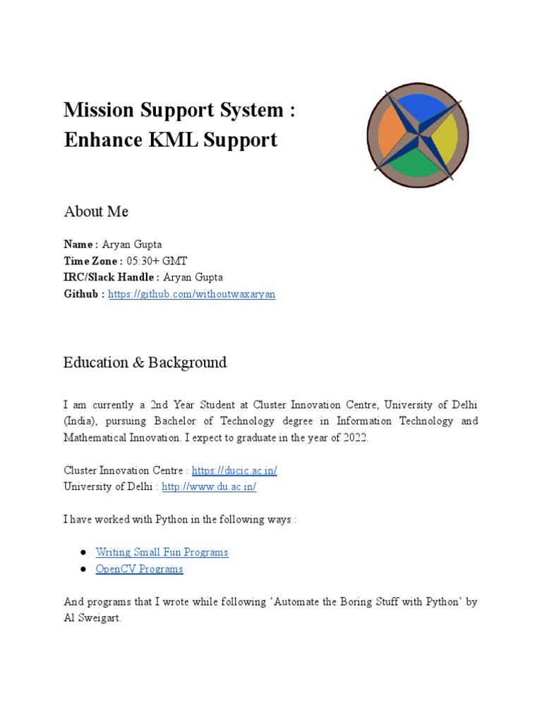 GSoC Proposal - Aryan Gupta | PDF | Computer Science | Software Engineering