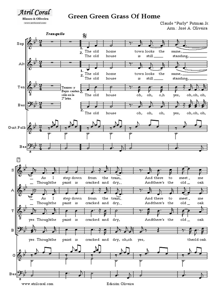 Green Green Grass of Home | PDF