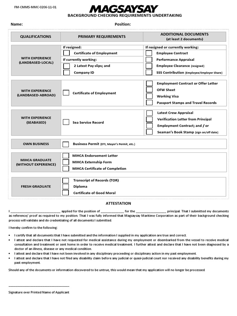 BC Attestation | PDF | Employment | Travel Visa
