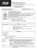 CAPS Lesson Plan EMS Grade 7 | PDF | Entrepreneurship | Learning