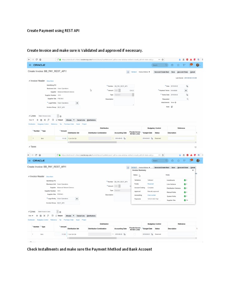 Create Payment Using REST API | PDF