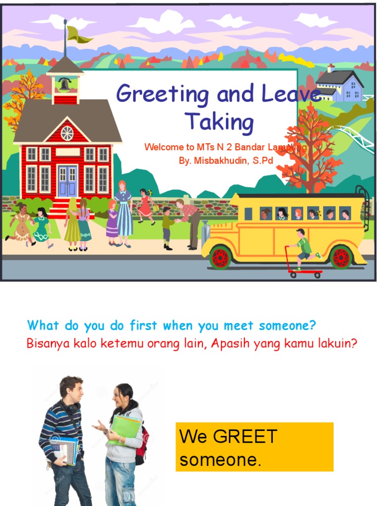Greetings and Leave-Taking Examples | PDF