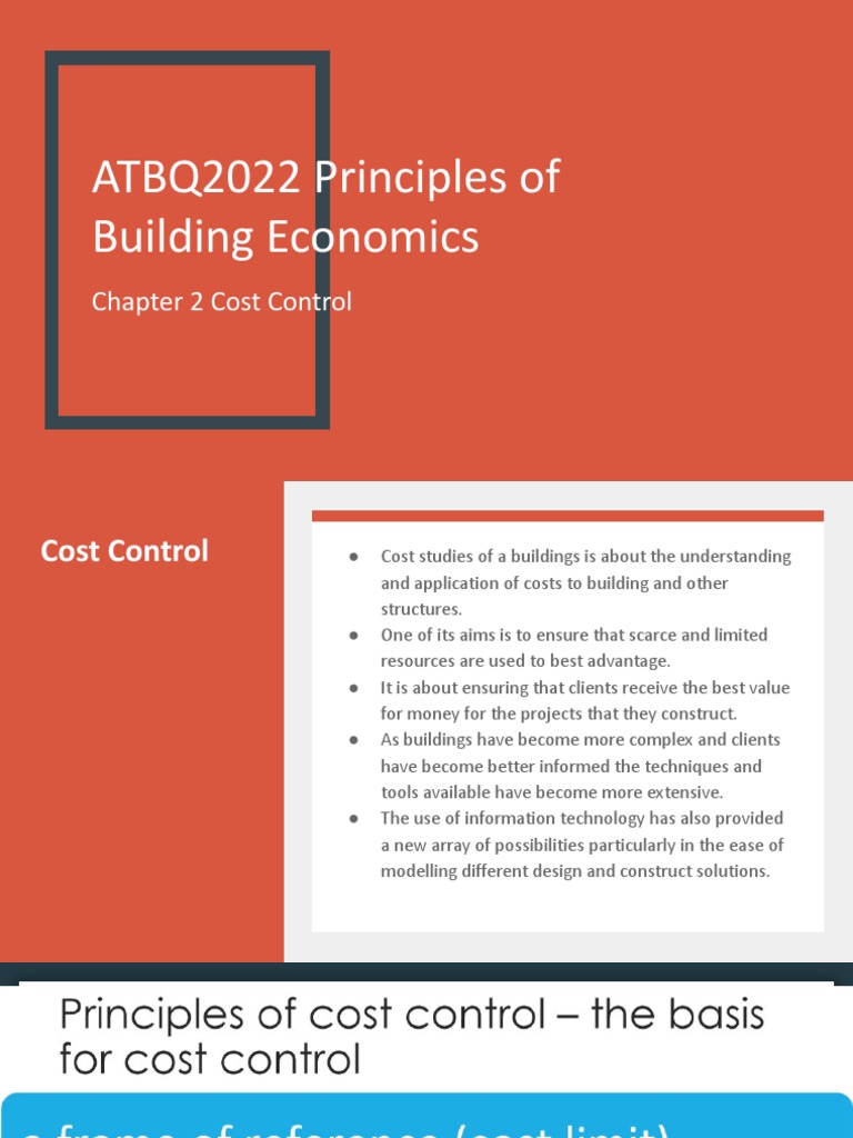 Chap 2 Cost Control | PDF | Cost Accounting | Valuation (Finance)