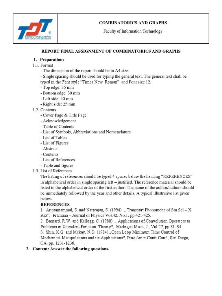 Report Combinatorics and Graphs | PDF | Discrete Mathematics ... Report Combinatorics and Graphs | PDF | Discrete Mathematics ...